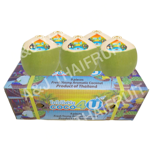 Trimmed Coconut (Diamond Type) coconut with green husk-Demo – A&J THAI ...